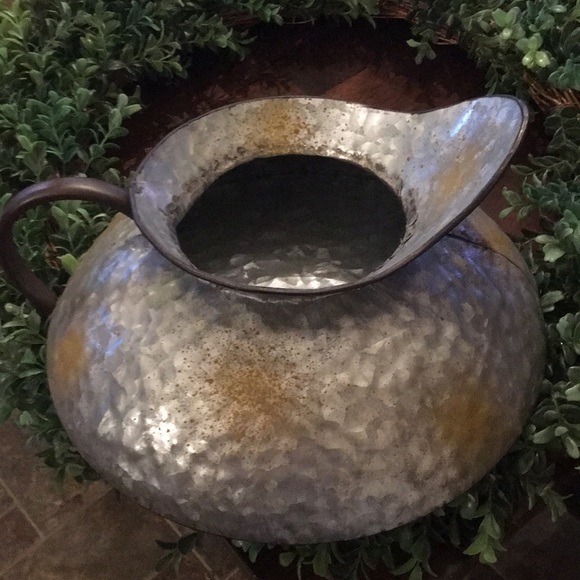 Wall Decor | Galvanized Metal Rustic Pitcher Wall Planter | Poshmark